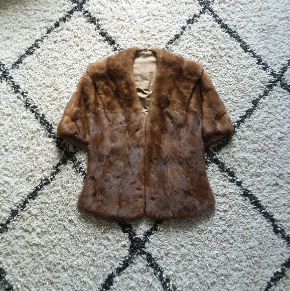 Vintage | Jackets & Coats | Vintage Fur Cape Shawl | Poshmark